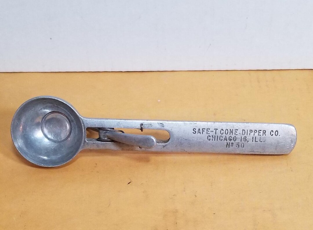Safe-t Cone Dipper Dipper Co. Aluminum Ice Cream Scoop - Etsy