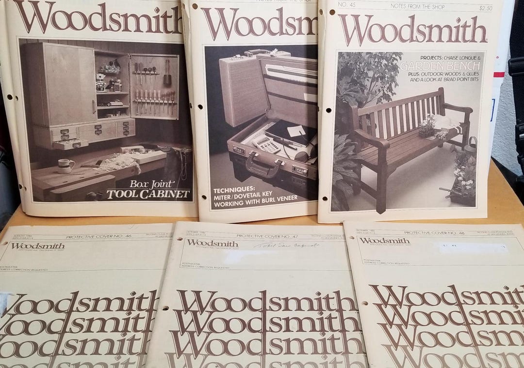 Woodsmith Magazines Seven Volume 8 Issues No. 42 Thru 48 Woodworking ...