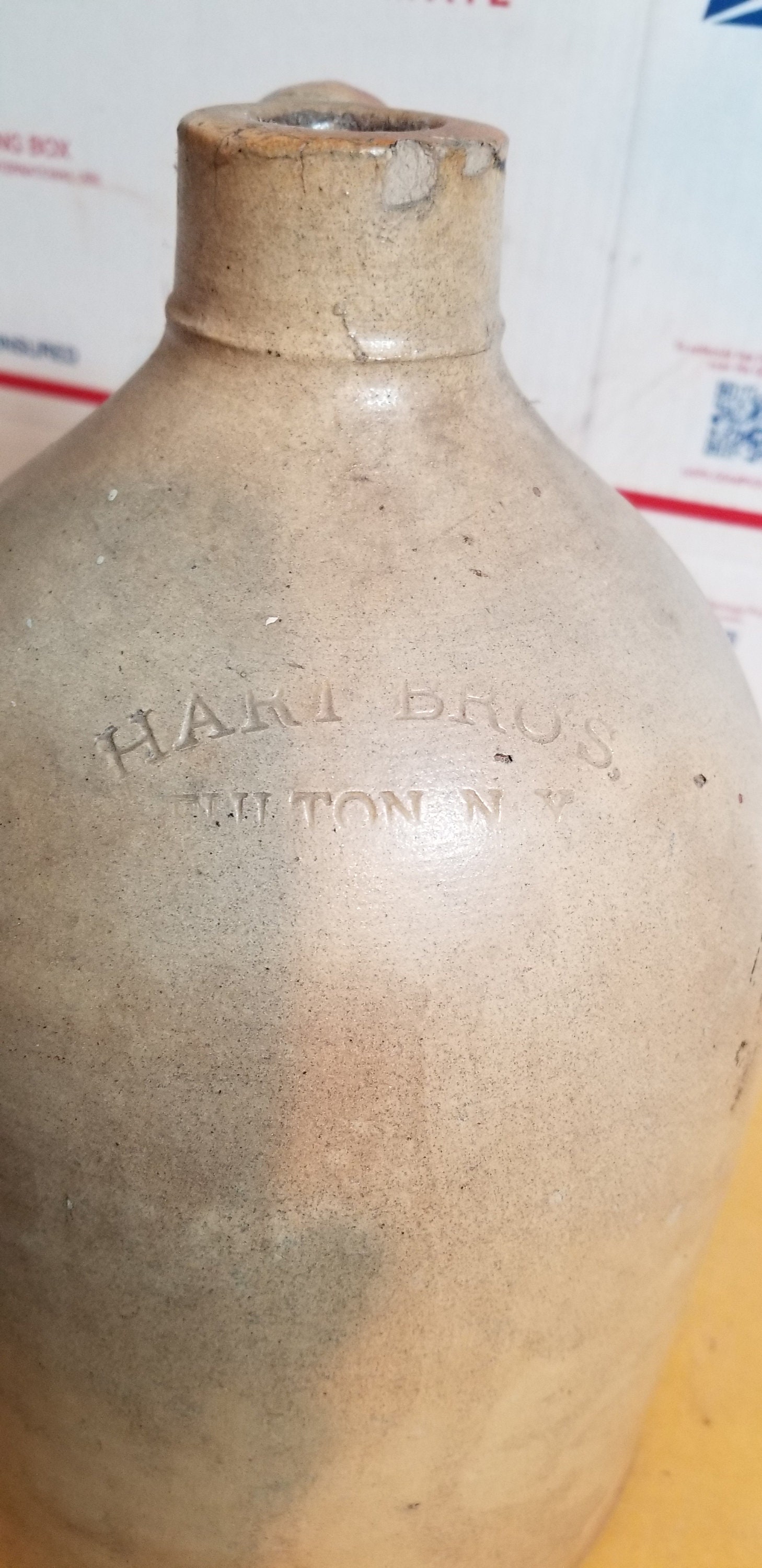 Hart Bros. 1-gallon Salt Glazed Stoneware Jug Fulton NY - Etsy