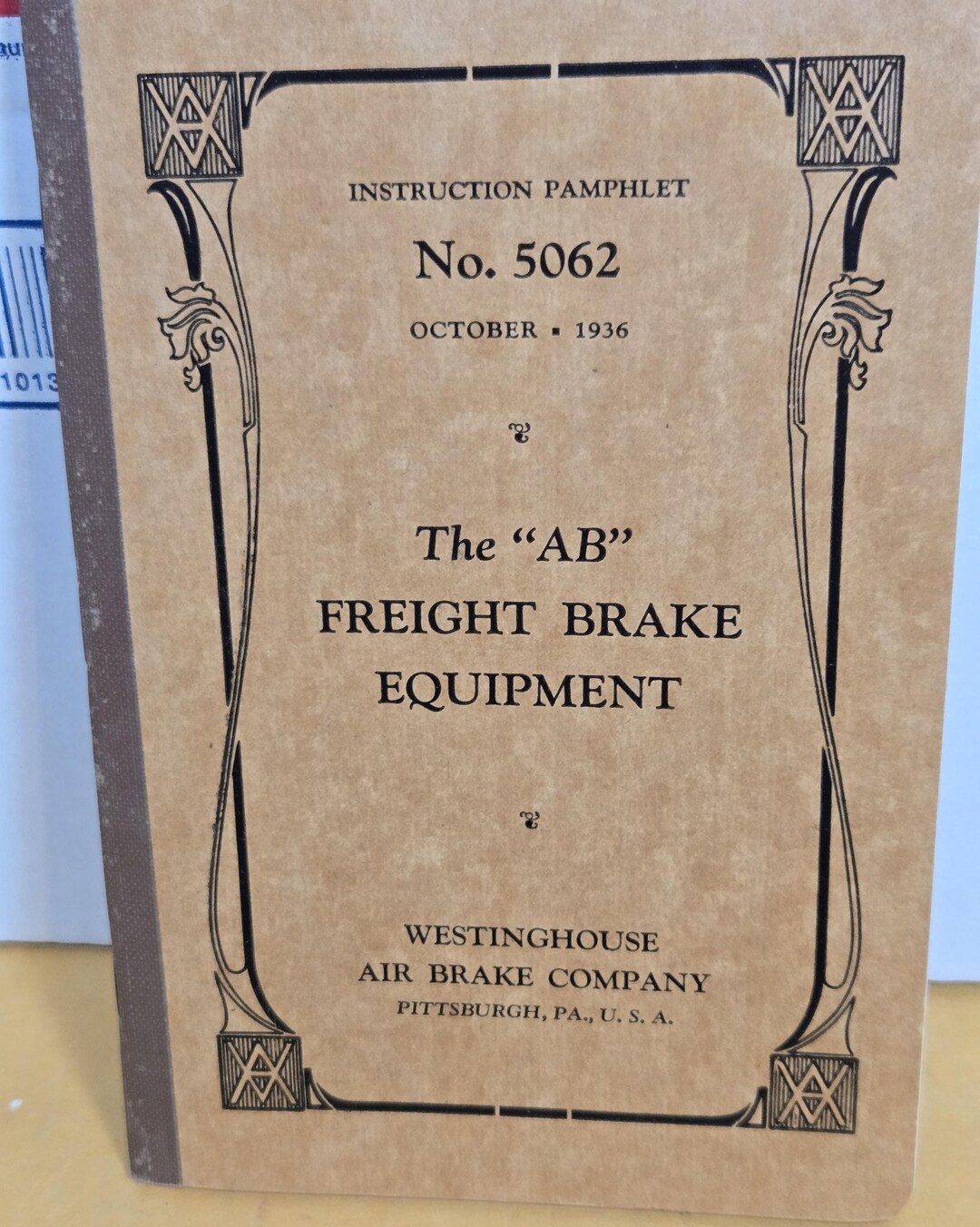 The "ab" Freight Brake Equipment Instruction Pamphlet No. 5062 ...