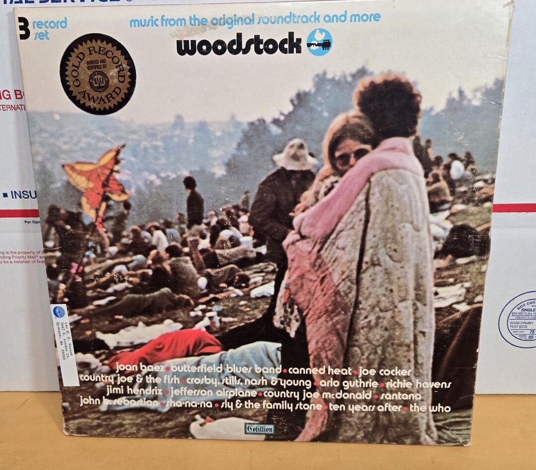 LP Record Cotillion SD 3-500 3 Record Set Woodstock Original Soundtrack ...