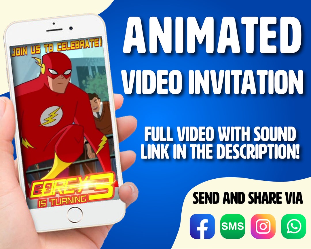 The Flash Invite, the Flash Party Invite, the Flash Invitation, Flash ...