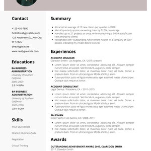 Resume Template | Digital Editable Resume | Canva Template ...