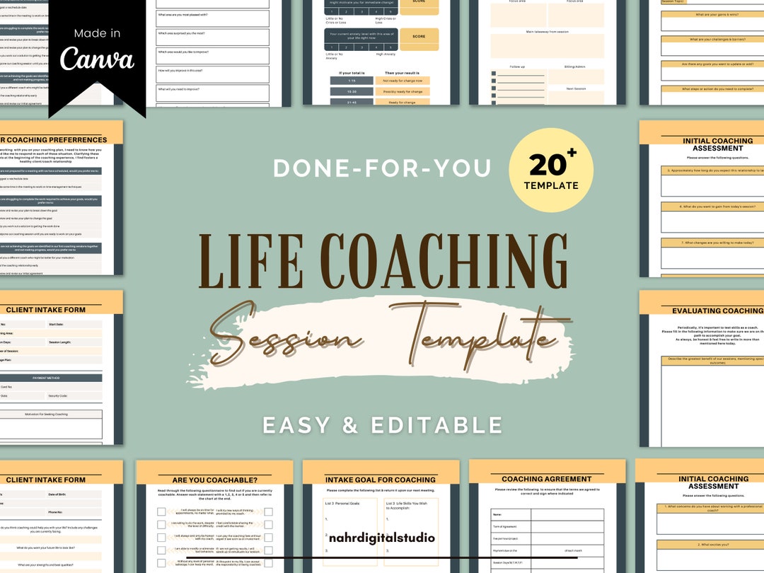 Done for You, Life Coaching Session, Client Session Notes, Coaching ...