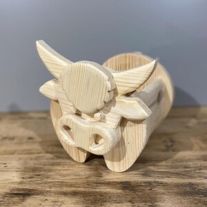 Easy Scroll Saw, Bull Pattern , Box, Planter, Animal Box,pdf, Swg ...
