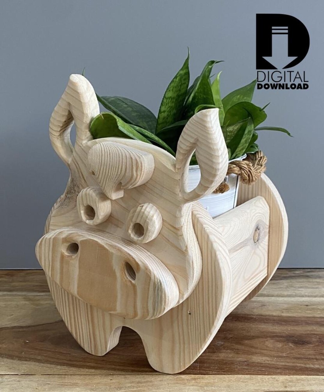 Donkey Planter Box Woodworking Plans: Scroll Saw PDF/SVG Pattern - Etsy