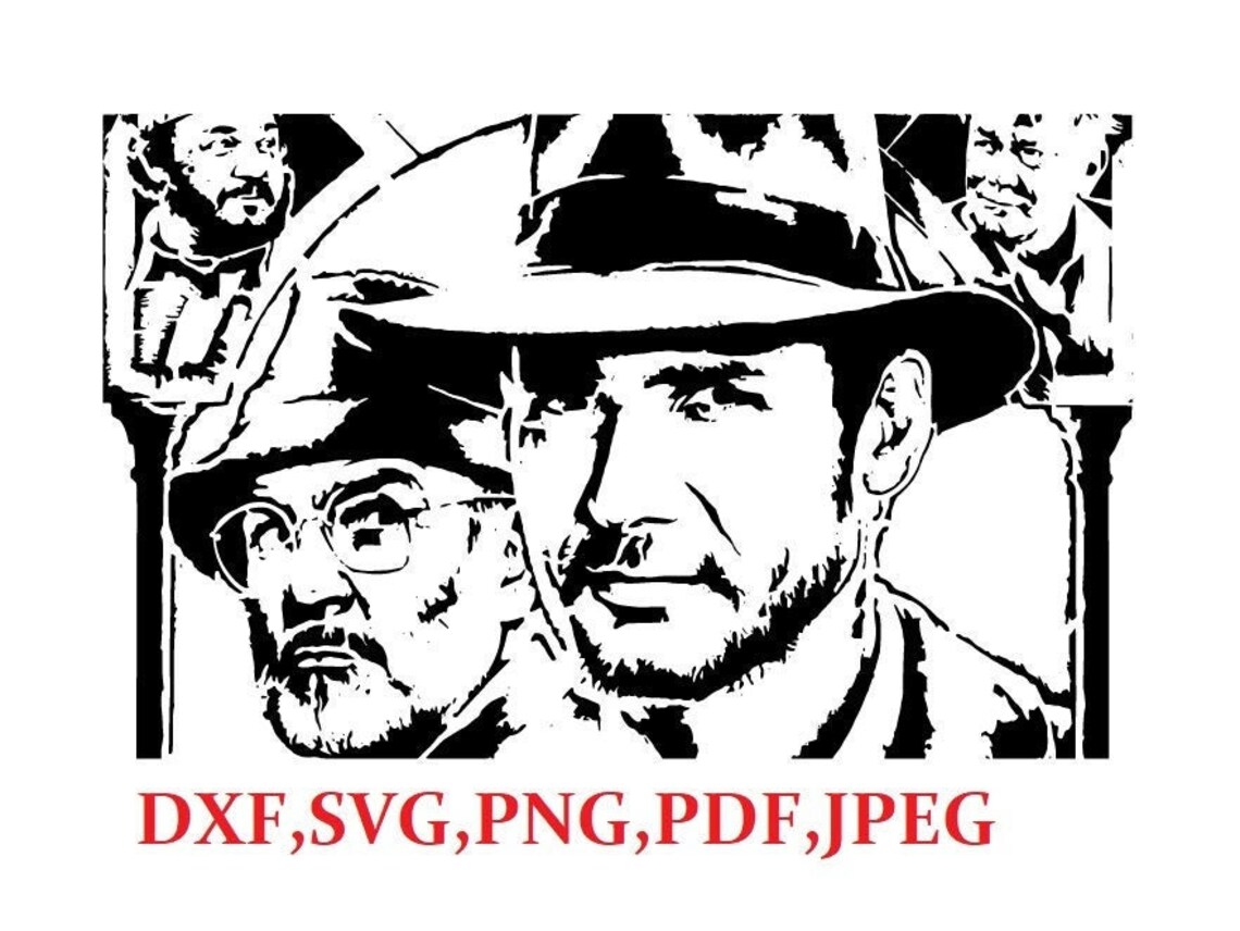 Indiana Jones and the Last Crusade Pattrn, Dxf, Svg, Pdf, Png, Jpeg - Etsy