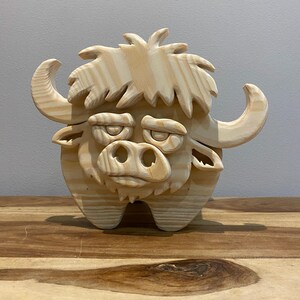 Scroll Saw Woodworking Plans Buffalo Animal Box Planter PDF SVG – Easy ...