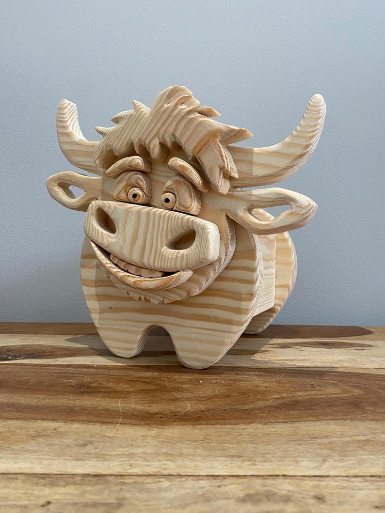 Woodworking Planter Box Scroll Saw Pattern – Easy Bull Design for ...