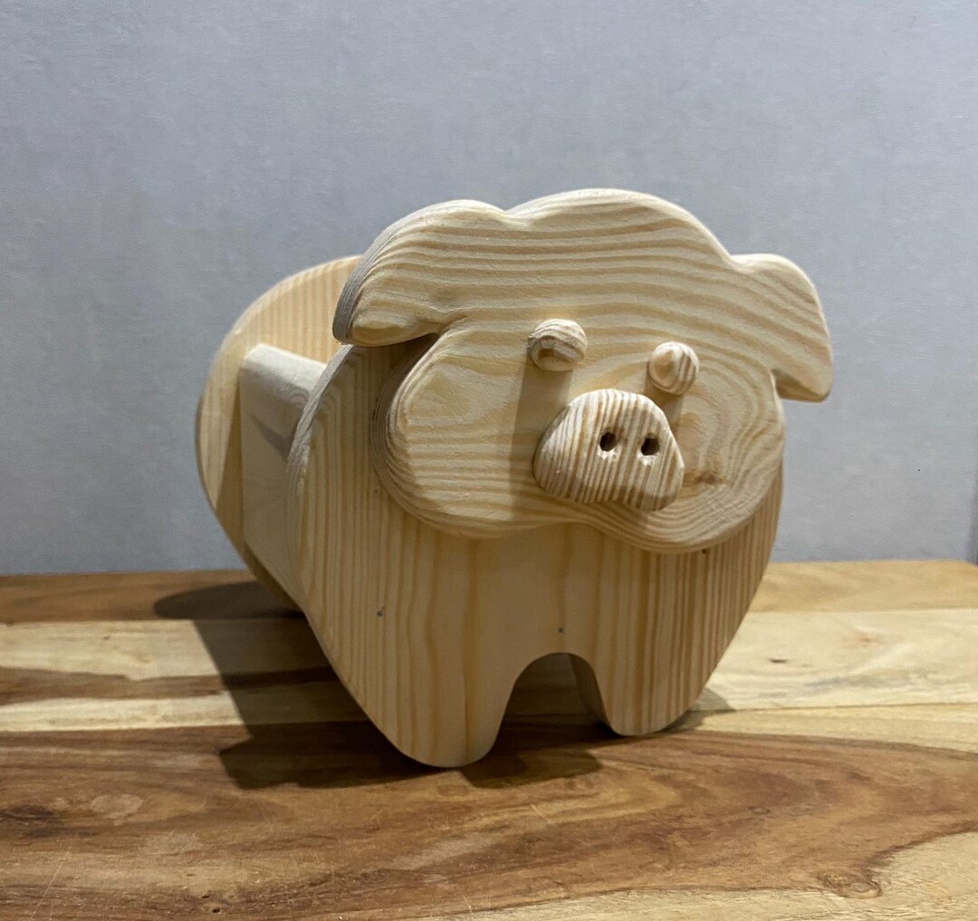 Easy Scroll Saw, Pattern , PIG Pattern , Box, Planter, Animal Box,pdf ...