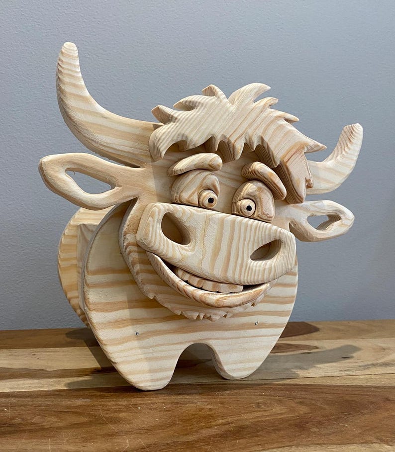 Woodworking Planter Box Scroll Saw Pattern – Easy Bull Design for ...