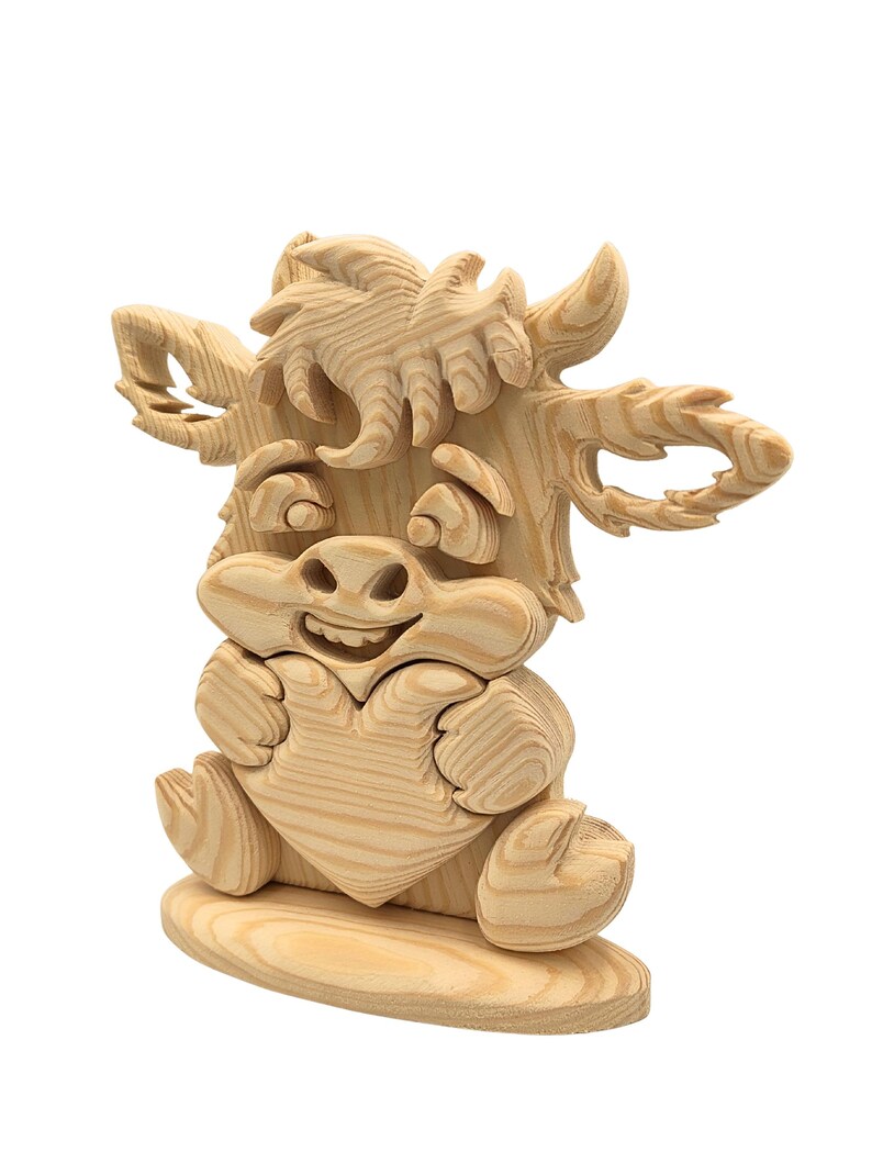 Woodworking | Scroll Saw Pattern | Valentine's Day Cow With a Heart PDF ...