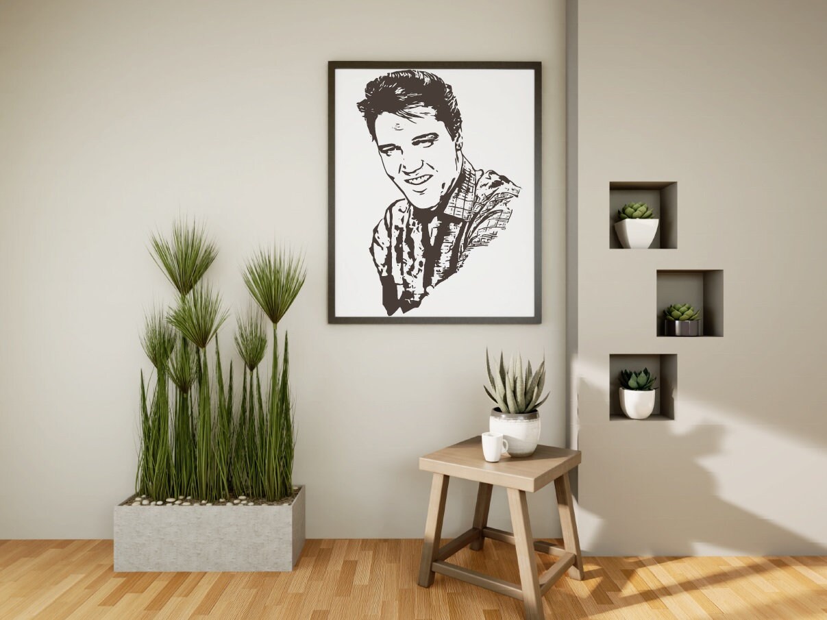 Elvis Presley, SVG, Pdf, Png, Dxf, Jpeg, Stencil - Etsy UK
