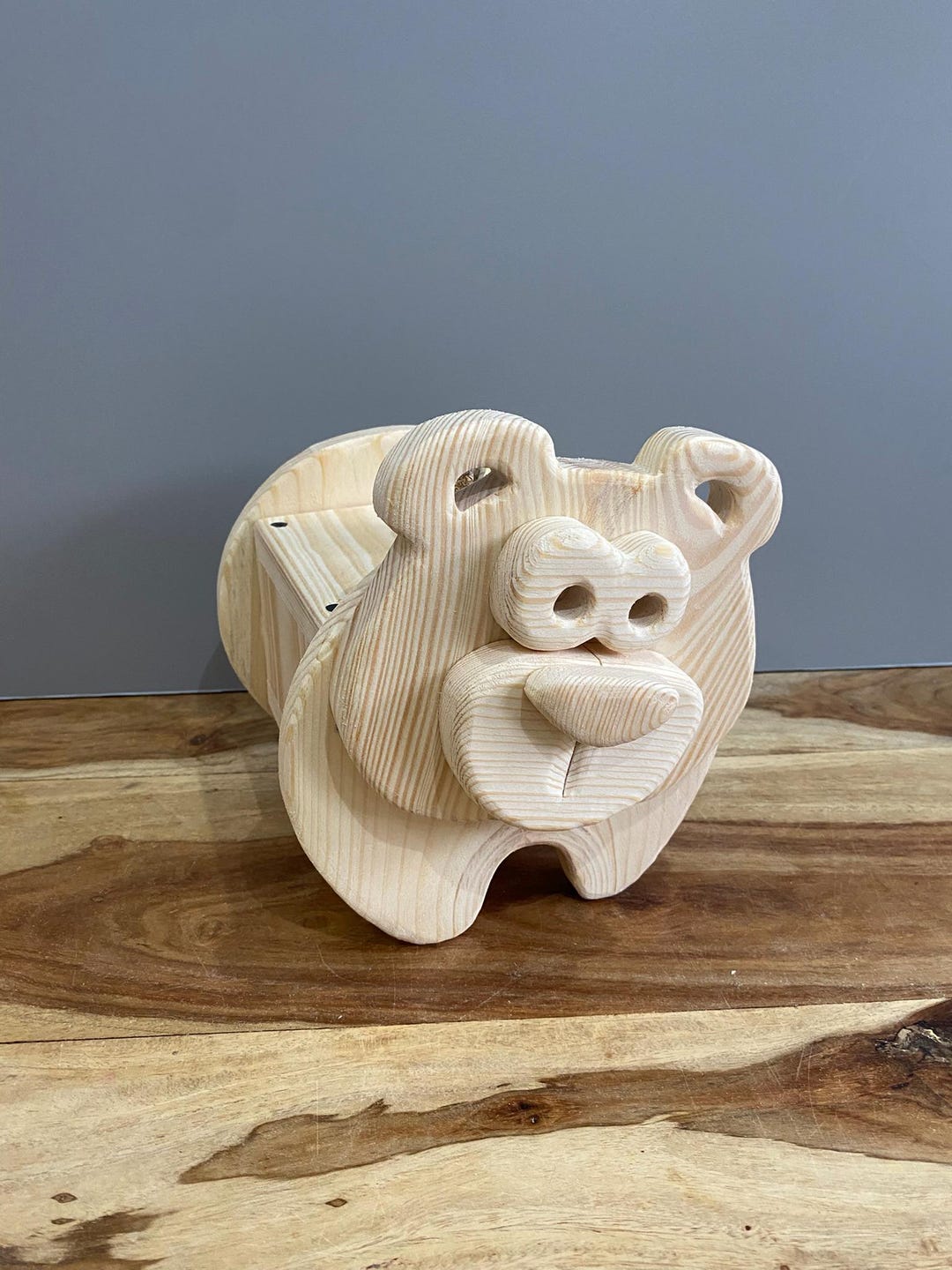 Piggy Bank Scroll Saw Pattern: Wooden Animal Moneybox (PDF, SVG) - Etsy
