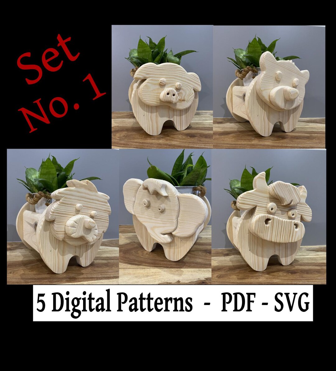 Unique Planter Box - 5 Easy Scroll Saw Patterns, DIY Plans, Home and ...