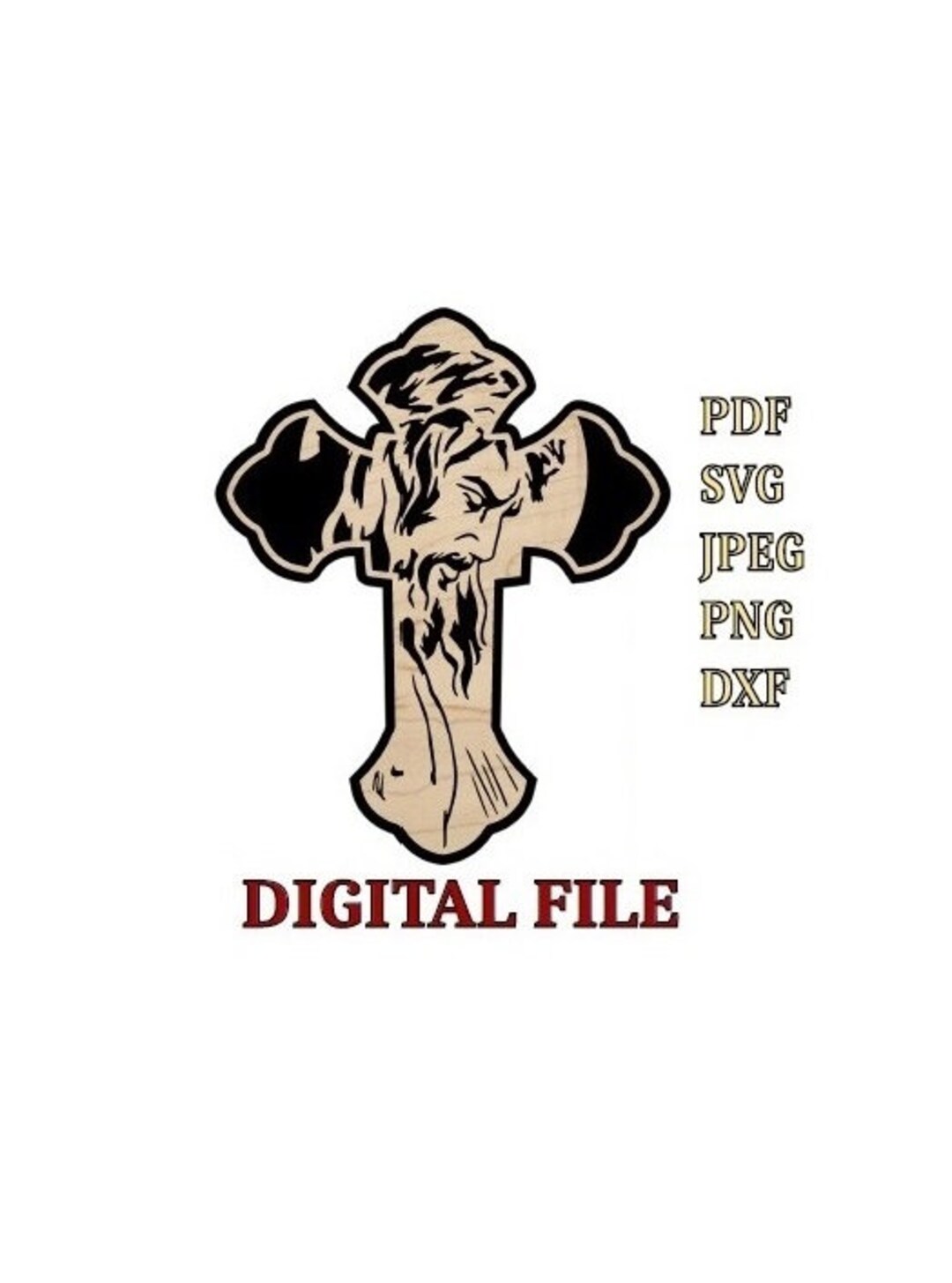 Jesus Cross SVG Crucifix SVG Christian Cross SVG Cross Svg - Etsy