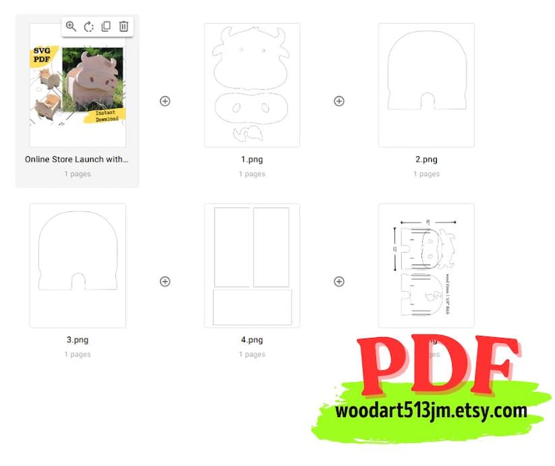 Cow Planter Box, Woodworking Plans (PDF, SVG) - Etsy