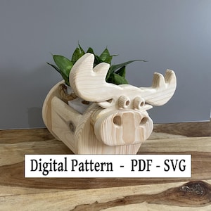 Flower Box Planter Easy Scroll Saw Pattern, Animal Box Woodworking ...
