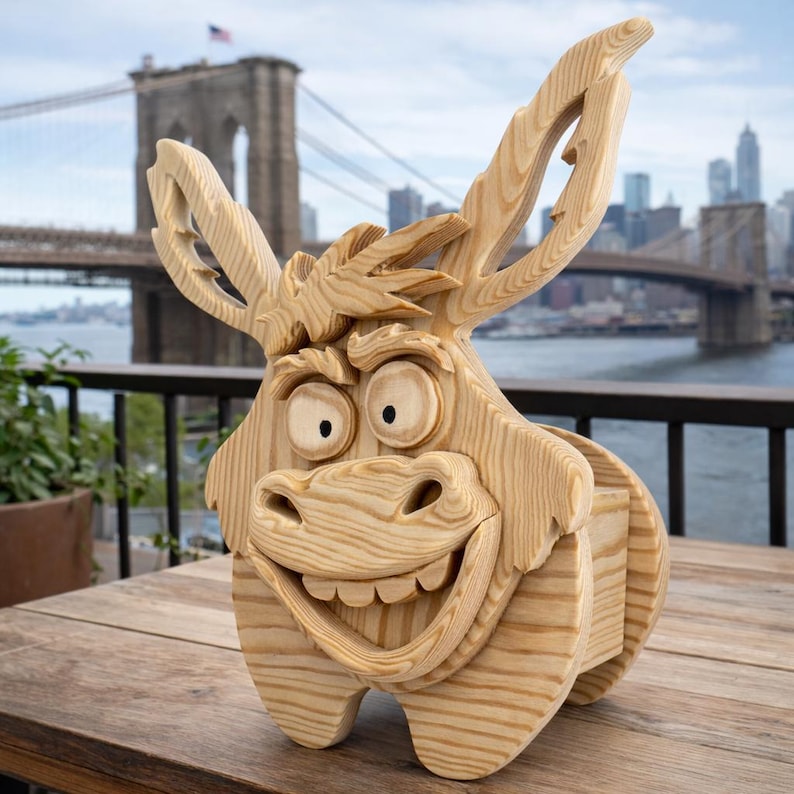 7 Wooden Donkey Scroll Saw Patterns: Diy Woodworking Plans (PDF, SVG ...