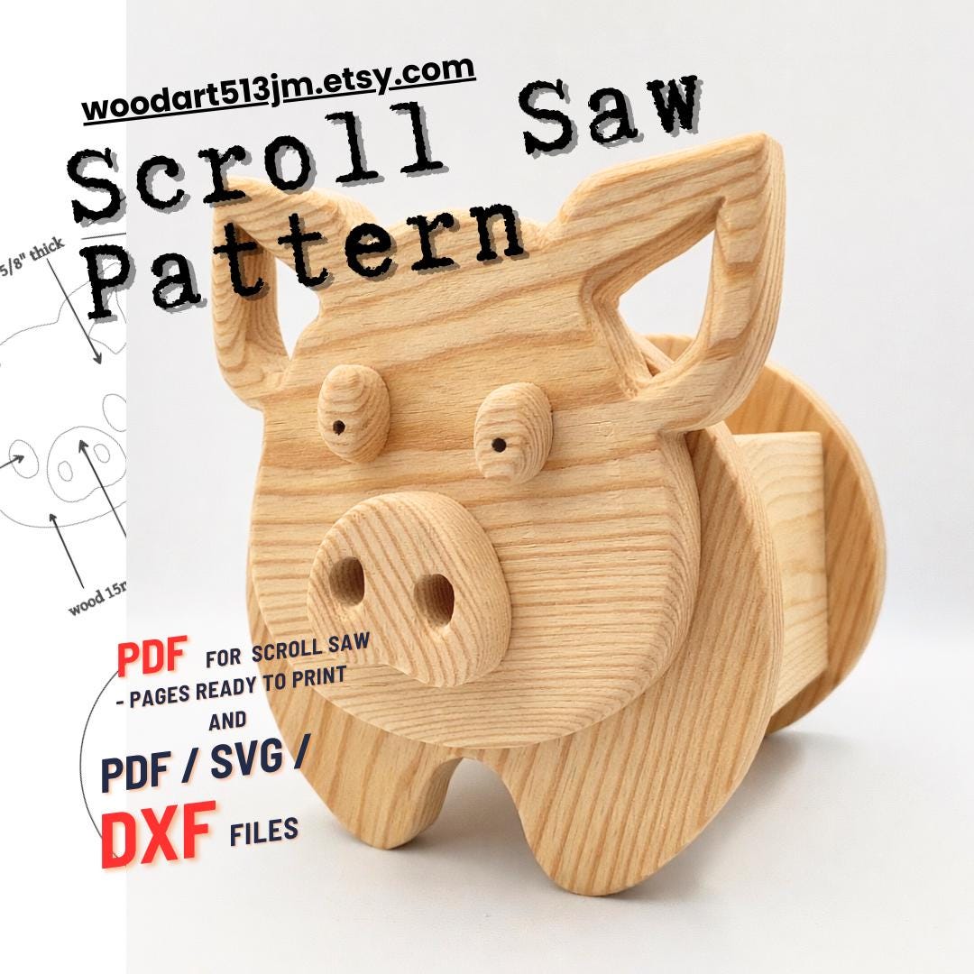 Wooden Pig No.9 Design for Unique Home & Garden Decoration | PDF | SVG ...
