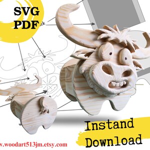 Animal Planter Box Plans: 5 Scroll Saw Patterns (PDF, SVG) - Etsy
