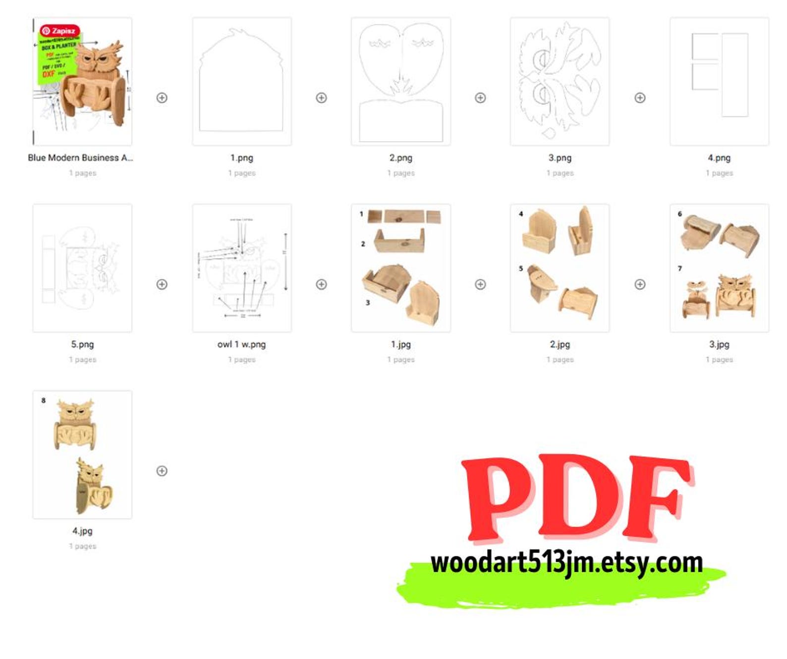 Owl Box Planter Scroll Saw Pattern, Rustic Woodworking (PDF, SVG, DXF ...