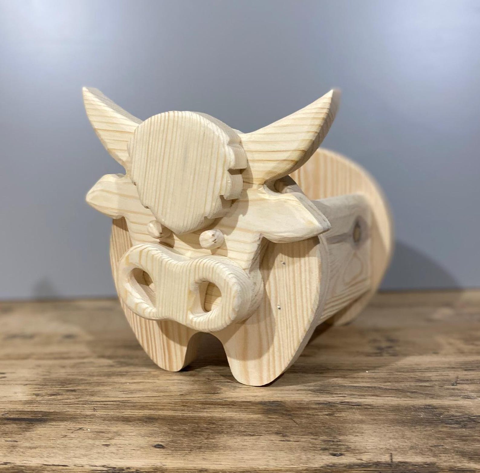 Easy Scroll Saw, Bull Pattern , Box, Planter, Animal Box,pdf, Swg ...