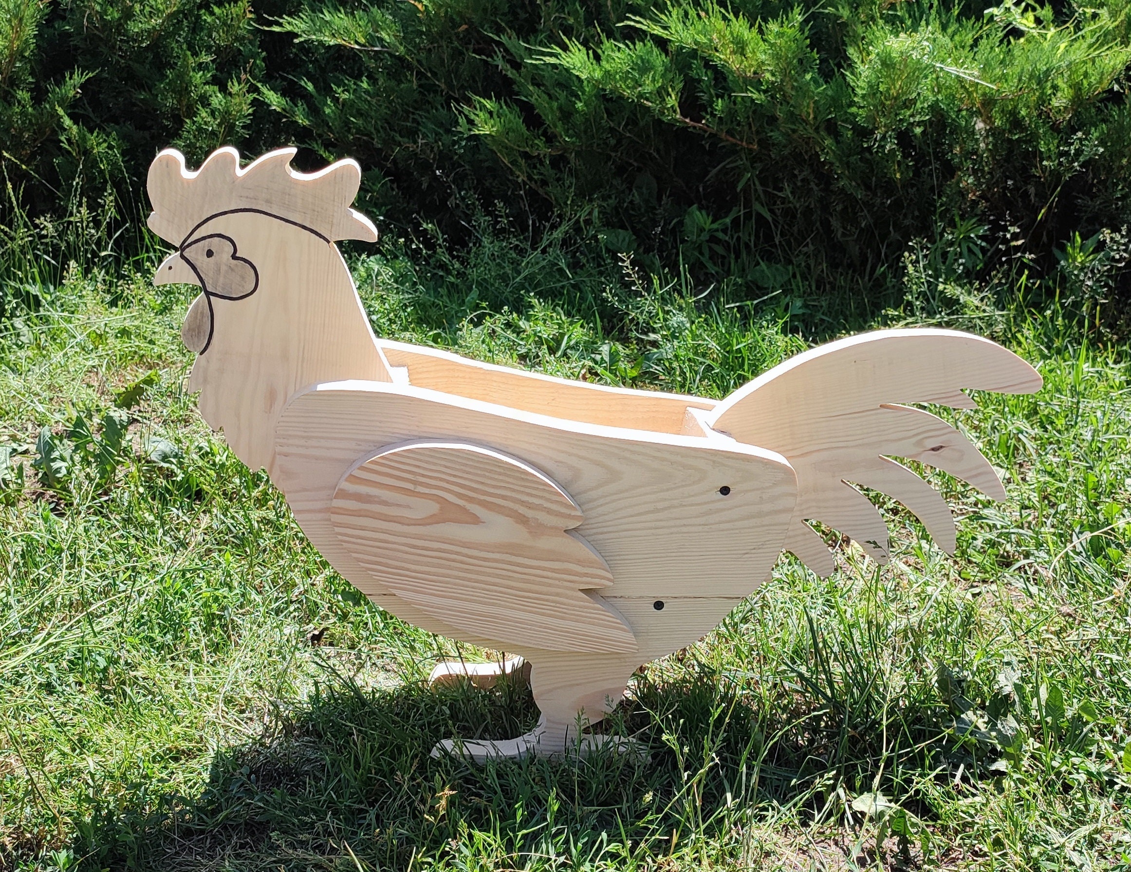 Rooster Planter Box, Animal Flower Pot (PDF, Svg) in Two Sizes - Etsy