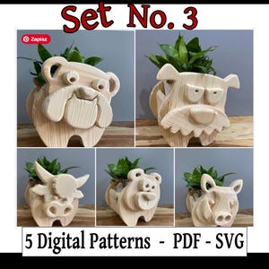 Unique Planter Box - 5 Easy Scroll Saw Patterns, DIY Plans, Home and ...