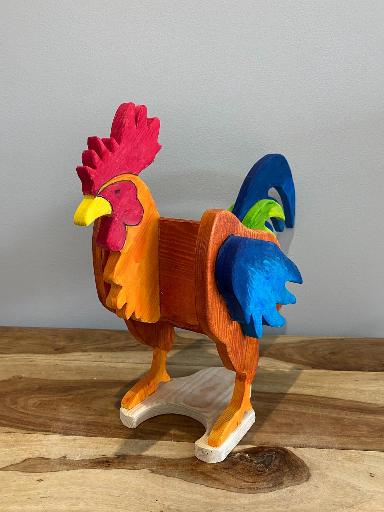Wooden Rooster Planter Box Pattern | Rustic Animal Garden Decor (PDF ...