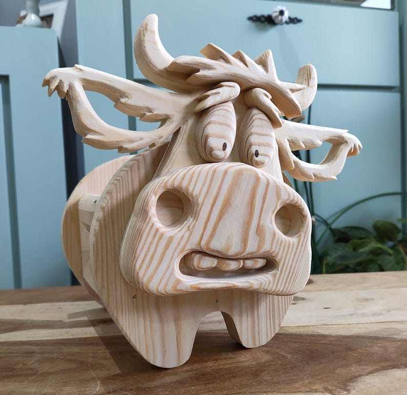 Cow Planter Box Scroll Saw Pattern – Woodworking Template (PDF, SVG) - Etsy