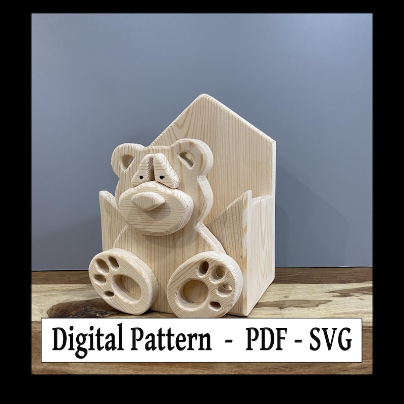 Scroll Saw Bear Pattern - Etsy