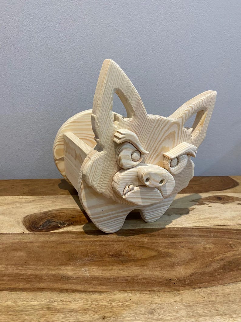 Wolf Scroll Saw Plans: Animal Box & Planter (PDF Download) - Etsy