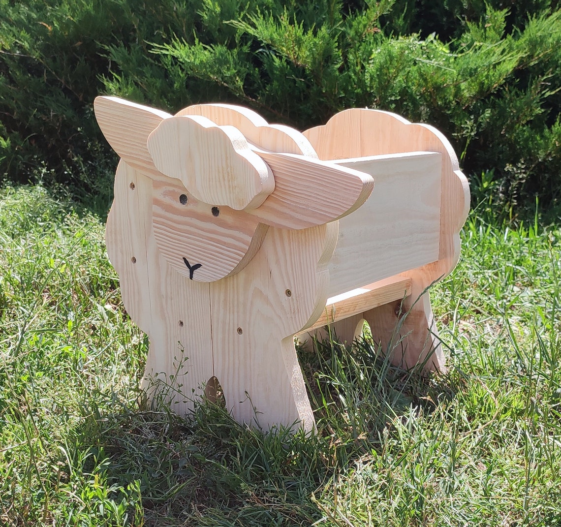 Sheep Planter in 2 Sizes , Flower Planter ,animal Planter Box ,flower ...