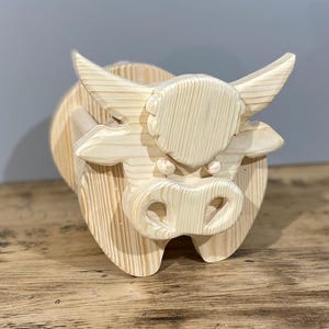 Easy Scroll Saw, Bull Pattern , Box, Planter, Animal Box,pdf, Swg ...