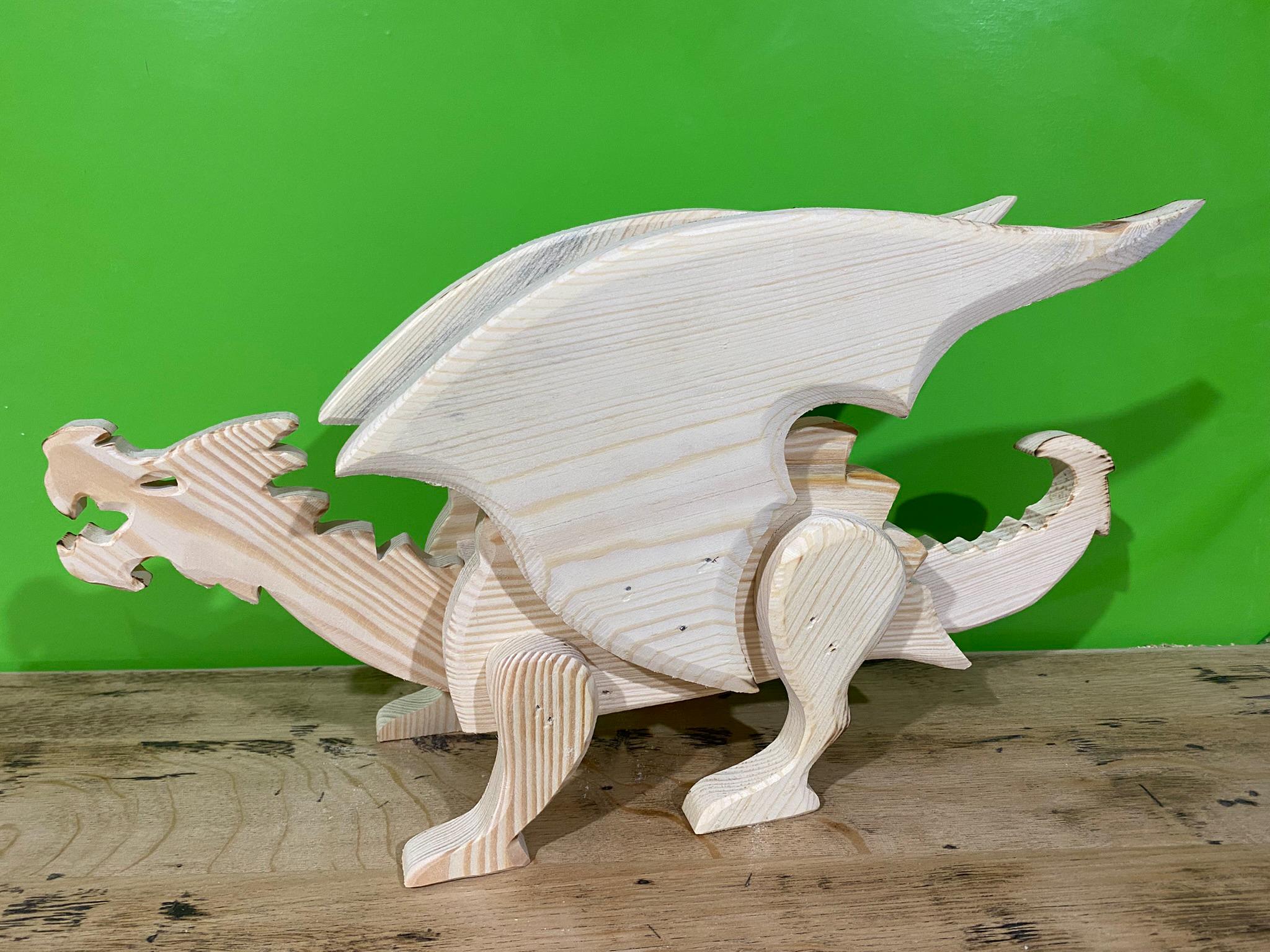 Scroll Saw Pattern in 2 Sizes, DRAGON Planter, Flower Planter - Animal Planter Box ,flower Pots ...