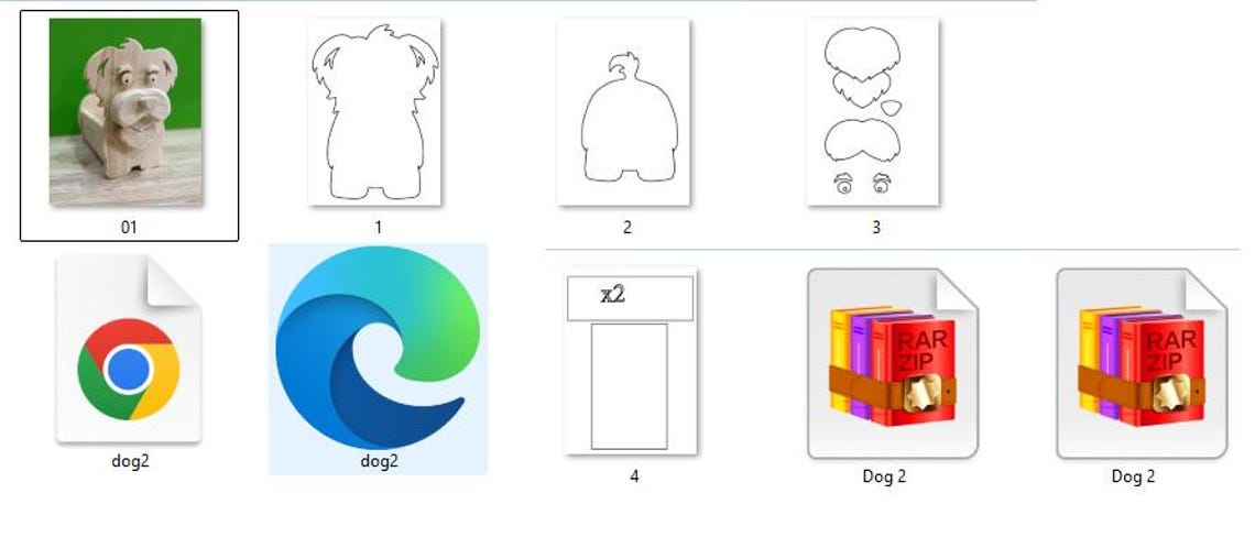 Scroll Saw Pattern , DOG 2 Planter, Flower Planter - Animal Planter Box ...