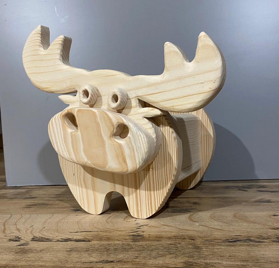 Easy Scroll Saw, Moose Pattern , Box, Planter, Animal Box,pdf, Swg ...