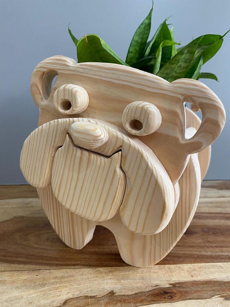 Woodworking Planter Box Plans - Easy Scroll Saw Pattern for Animal Box ...