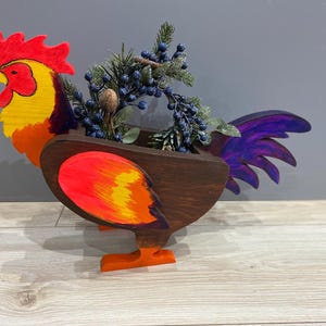 Rooster Planter Box, Animal Flower Pot (PDF, Svg) in Two Sizes - Etsy