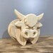Easy Scroll Saw, Bull Pattern , Box, Planter, Animal Box,pdf, Swg ...