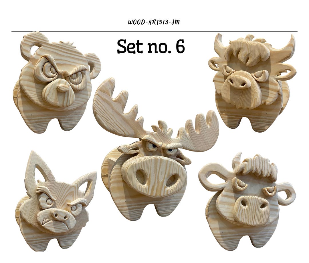 Animal Planter Box Digital Plans: 5 DIY Scroll Saw Patterns (PDF, SVG ...