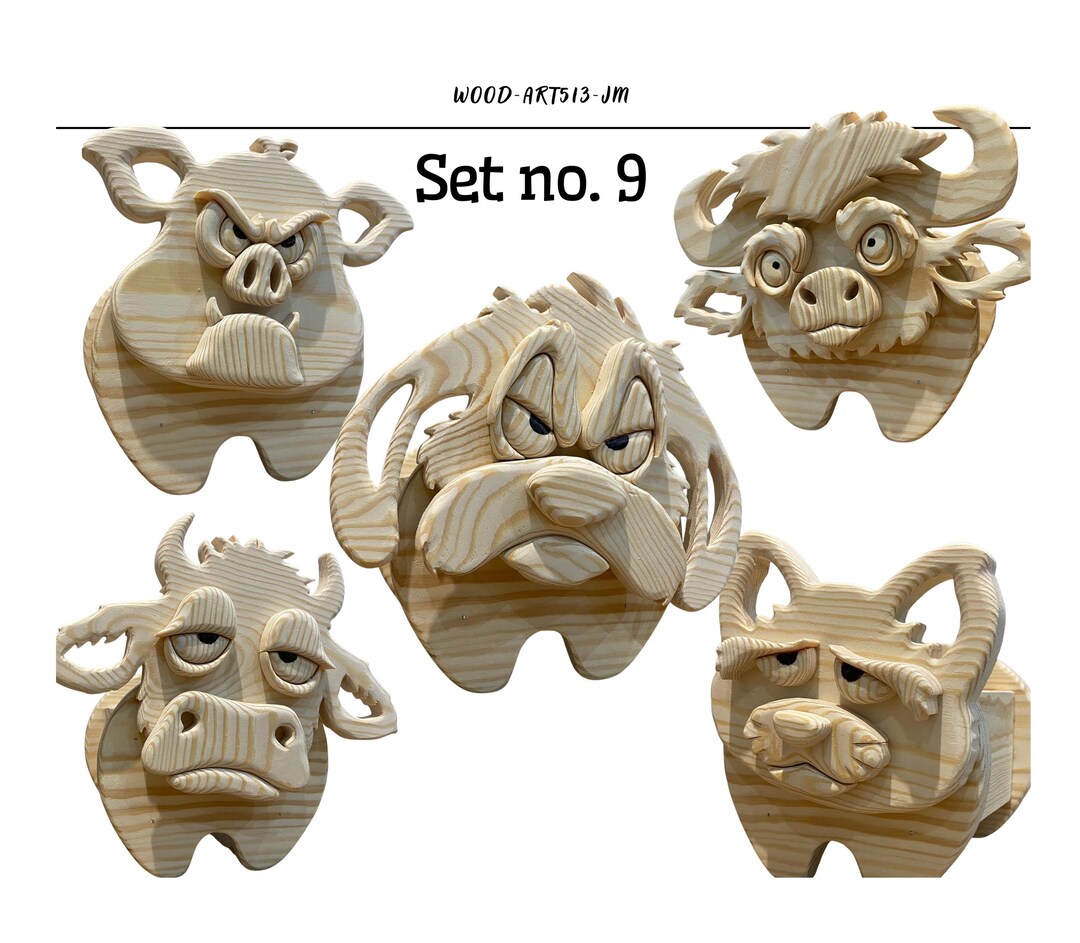 Animal Planter Box Plans: 5 DIY Scroll Saw Patterns (PDF, SVG) - Etsy