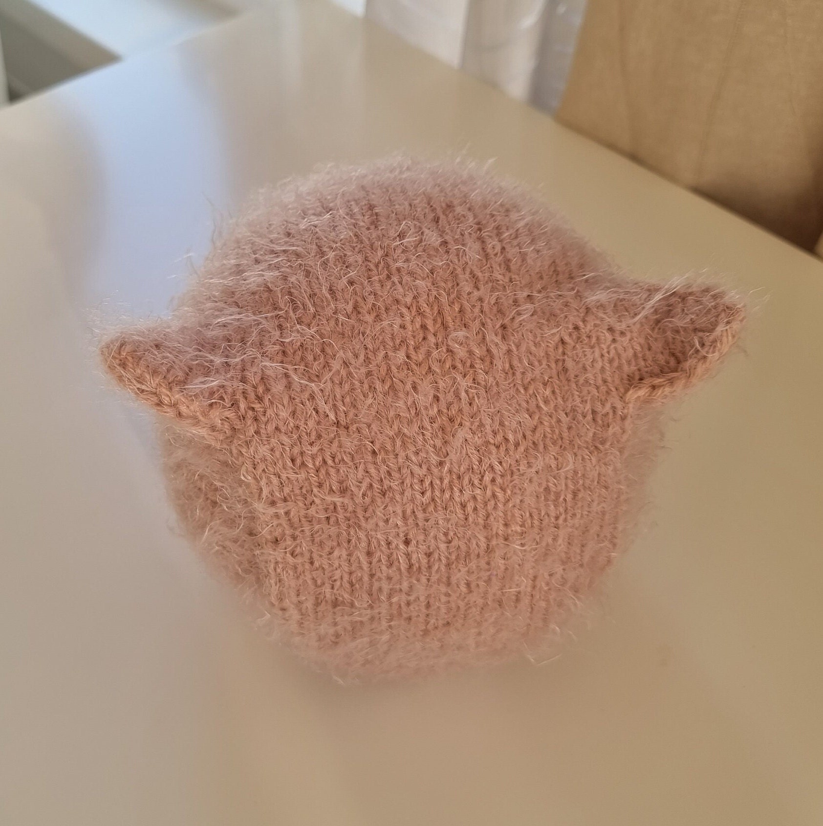 Kitten Hat for Baby / Cat Bonnet / Baby Kitty Hat / Kitty Bonnet / Knit ...