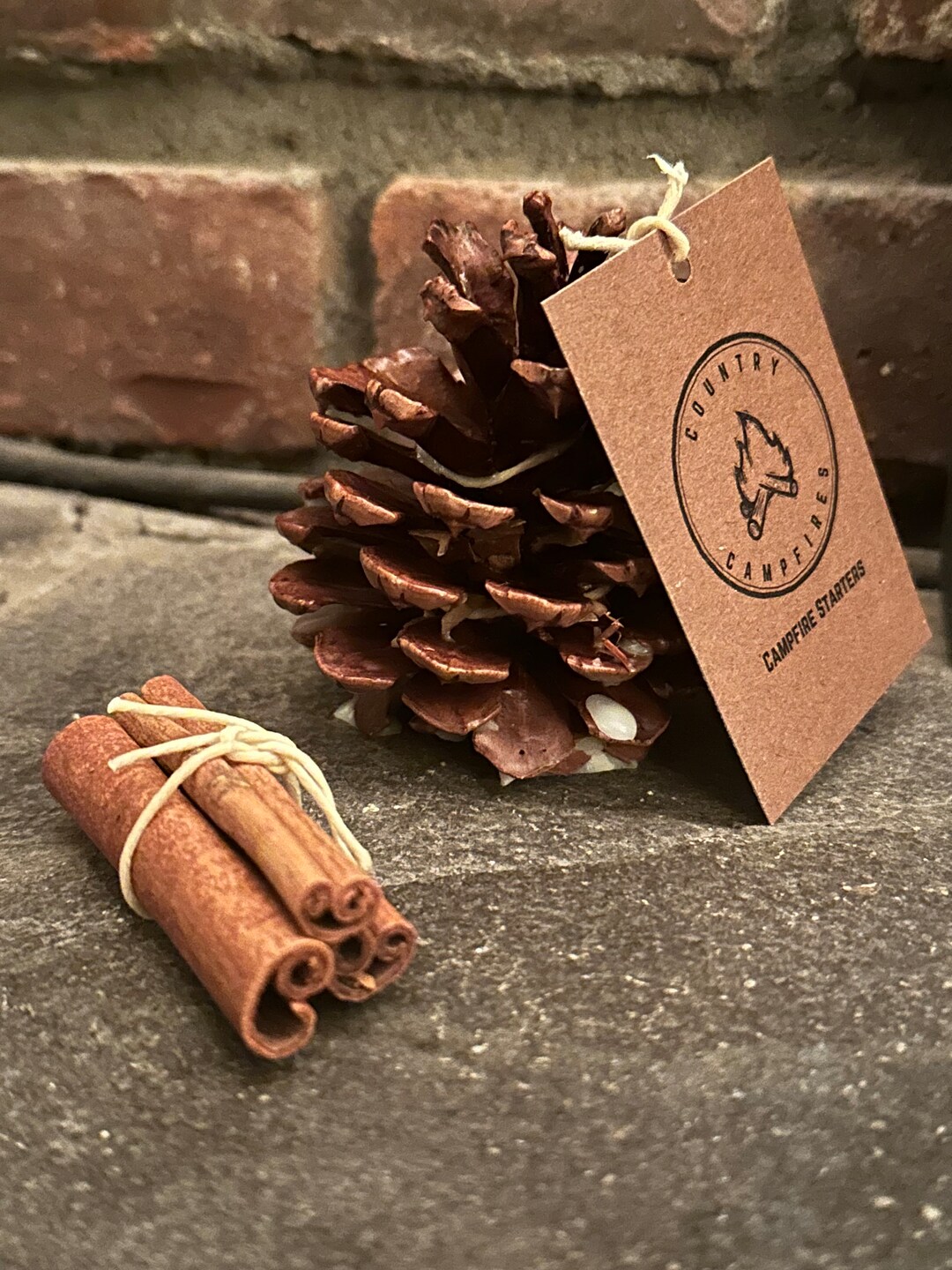Cinnamon Pine Cone Fire Starter - Etsy