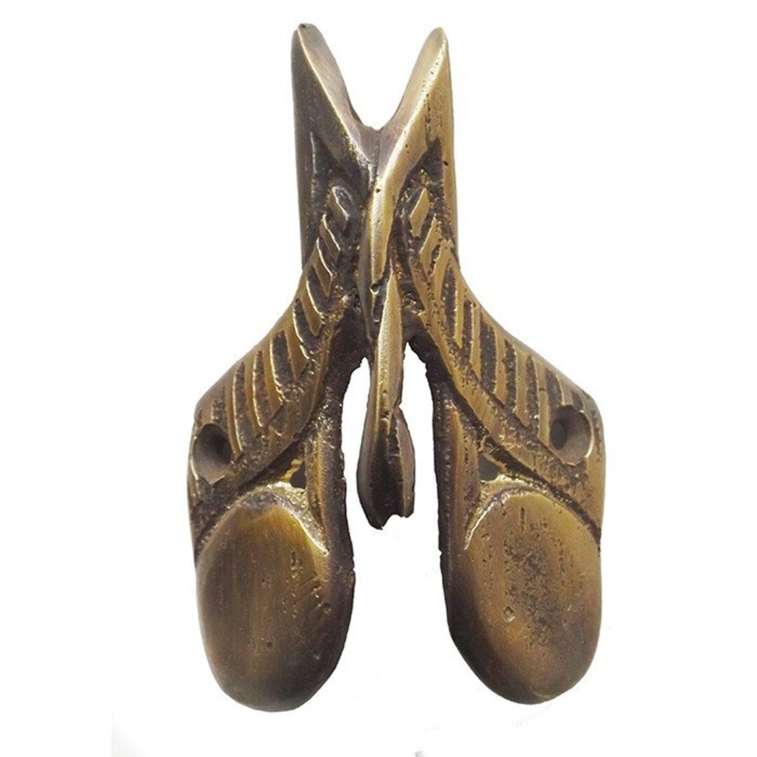 Set of Vintage Solid Brass Piano Quaver Skiffers & Corner Protector ...