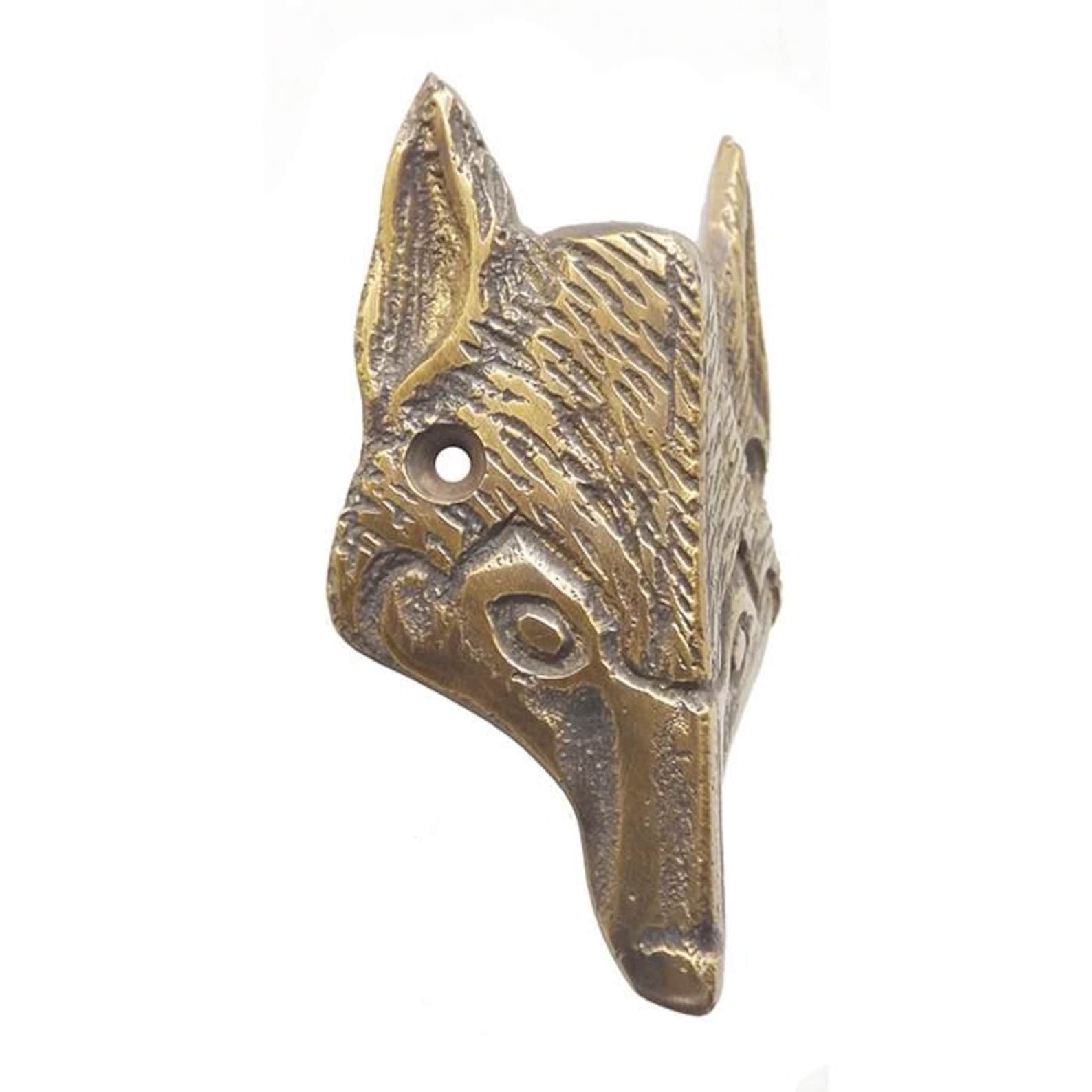 Set of Wolf Corner Protector | Brass Corner Guard | Table Corner ...