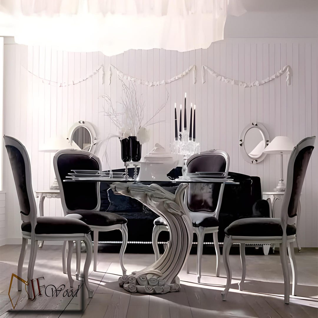 Maine Dining Tables Luxury Dining Chairs. Classic Hand Carved Kitchen ...