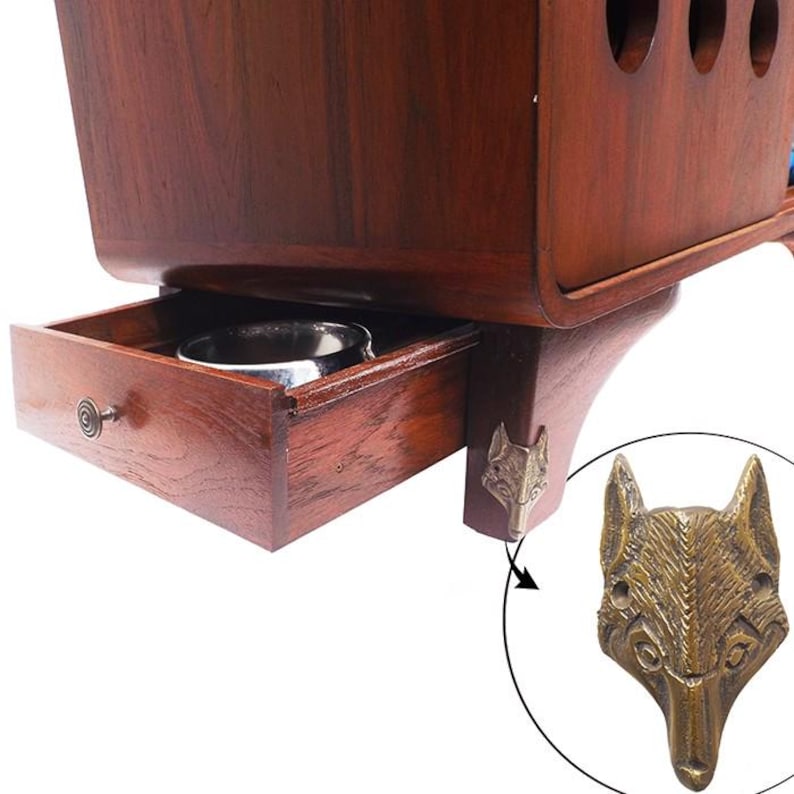 Set of Wolf Corner Protector | Brass Corner Guard | Table Corner ...