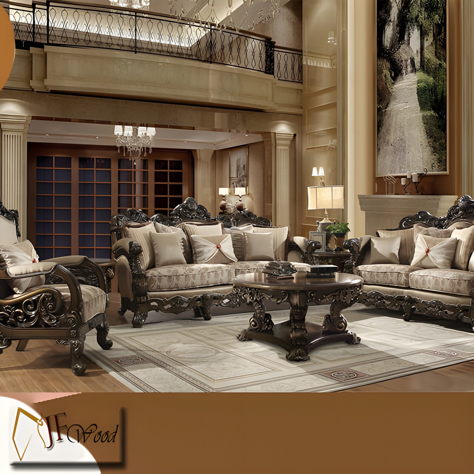 Luxury Bianca Sofa Set, Hand Carved Sofa Set, Handmade Furniture ...